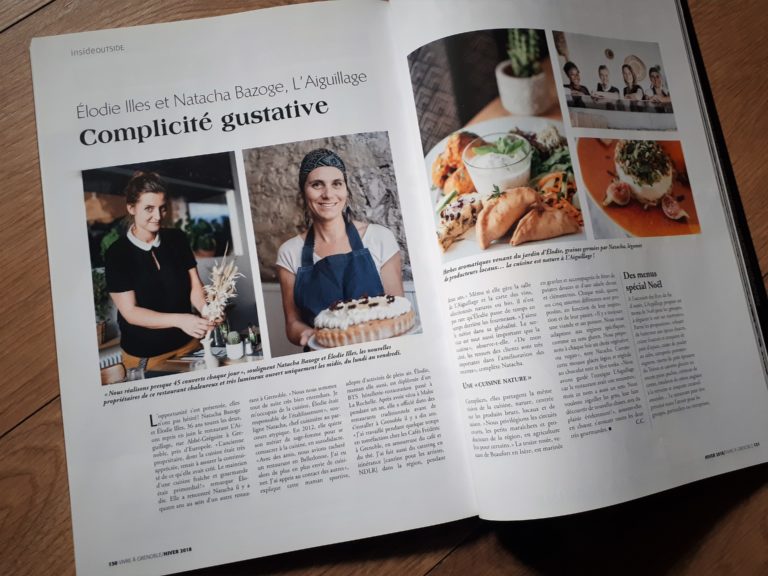 Parution dans le magazine Vivre à Grenoble - L'Aiguillage